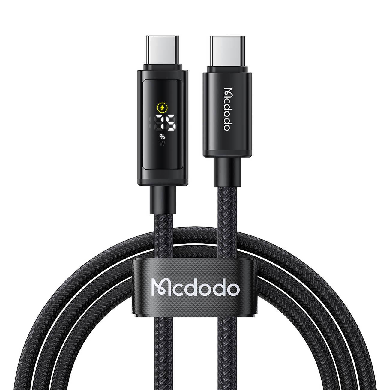 McDodo Cable / Type-C to Type-C / 100W Power / Built-in LED Display / 1 ...
