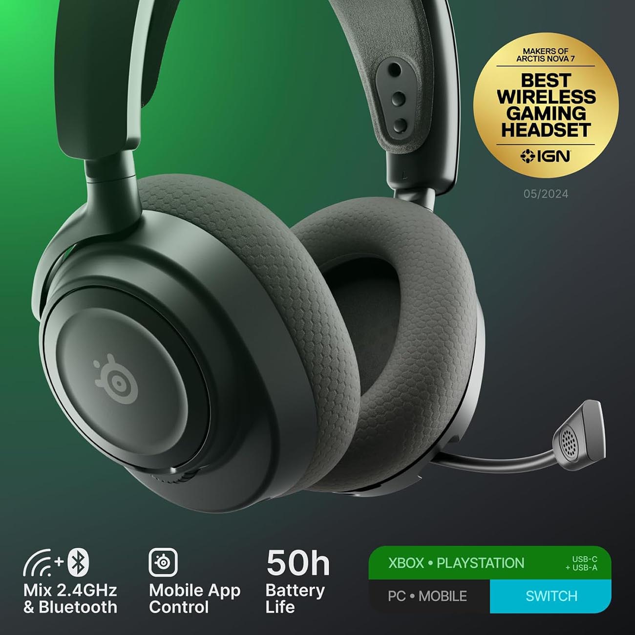 SteelSeries Arctis Nova 7X Gen 2 Headset / Wireless / Noise-Rejecting ...